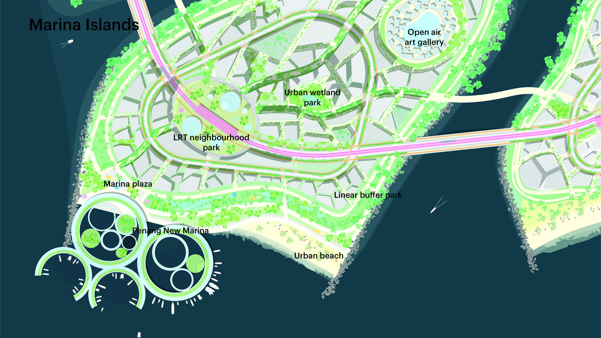 MVRDV - The Sun Flower Islands