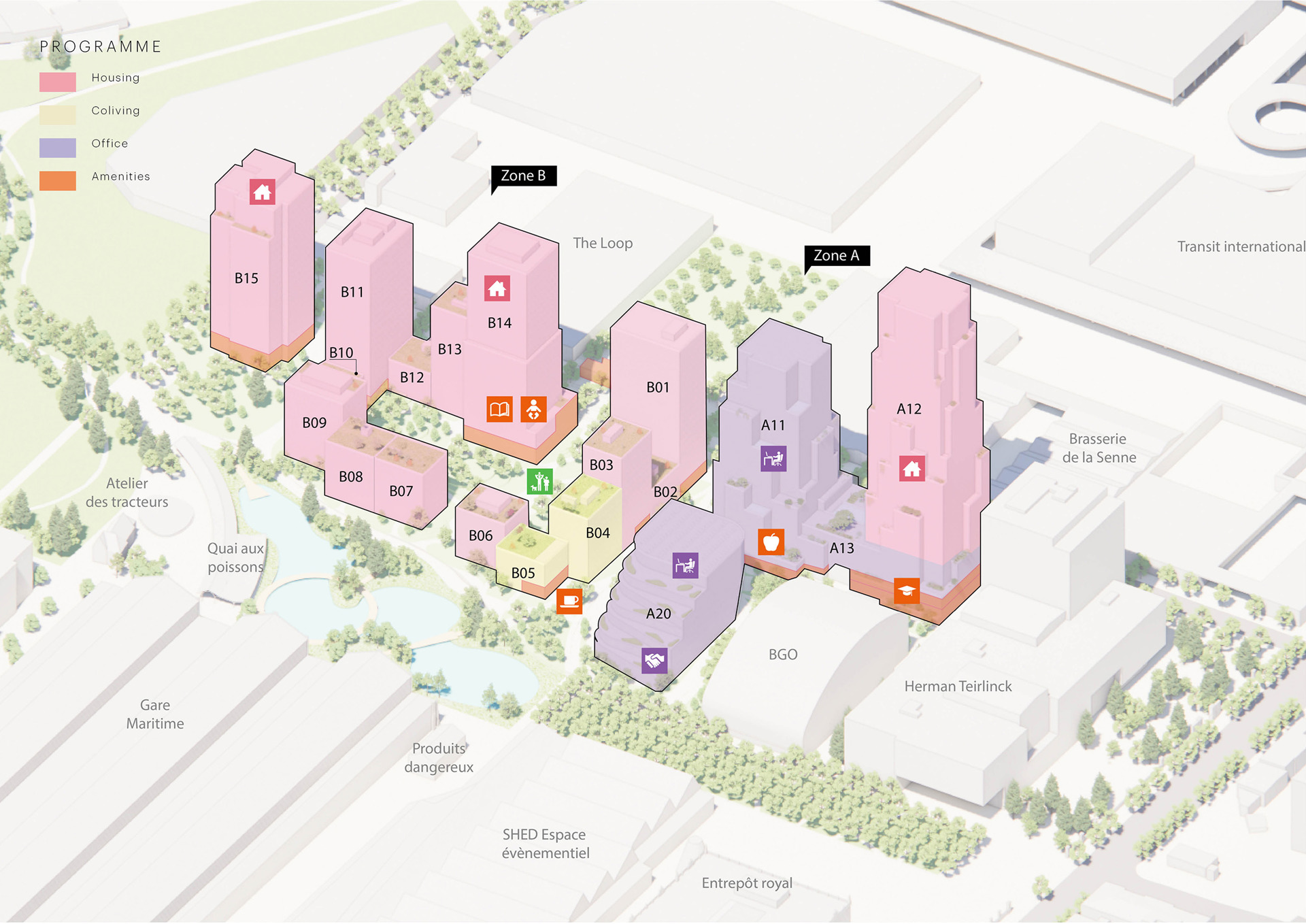 MVRDV - Tour & Taxis Lake Side
