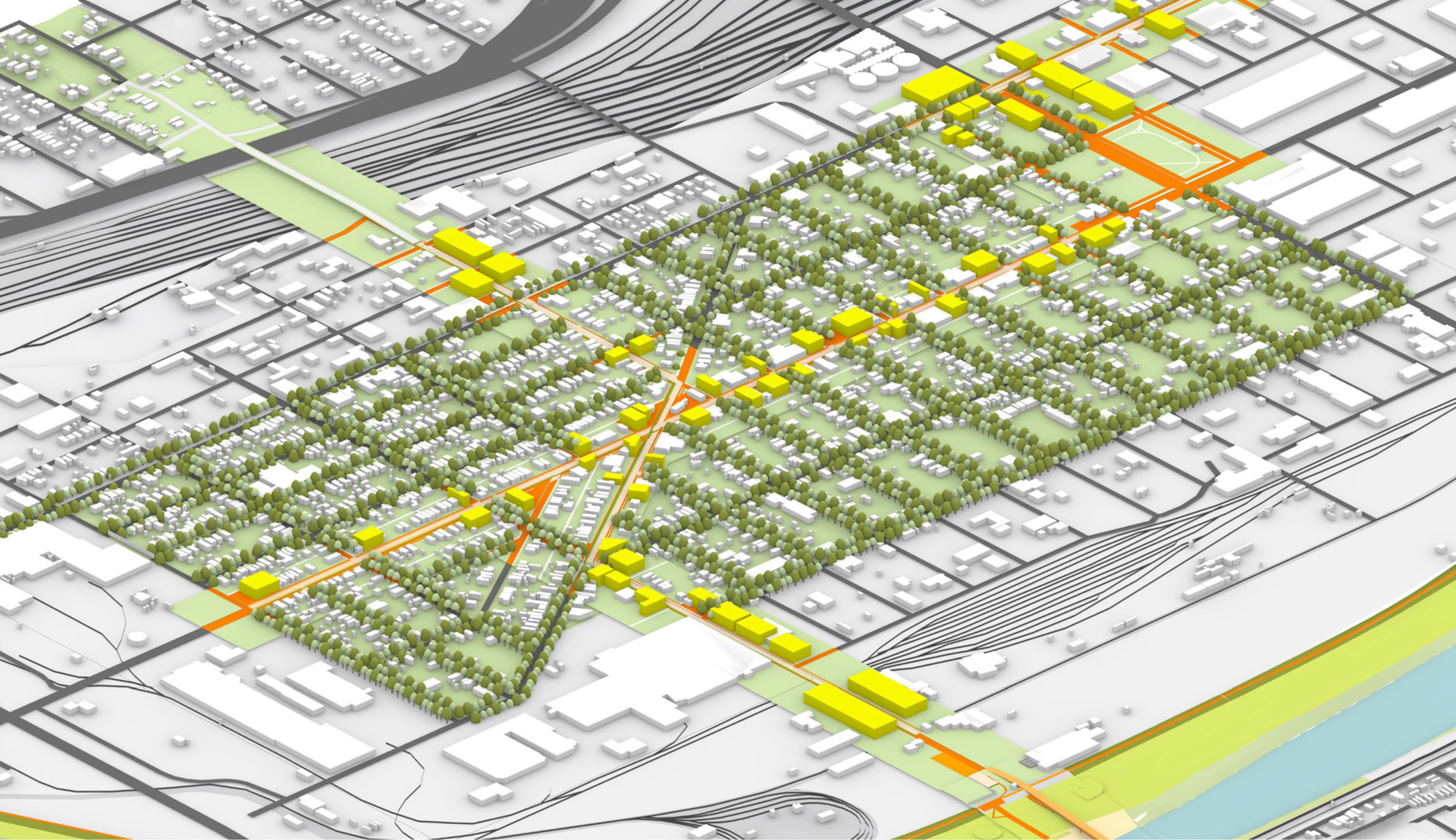 Focus 1: Neighbourhood core Focus 2: Commercial corridors Focus 2 ...