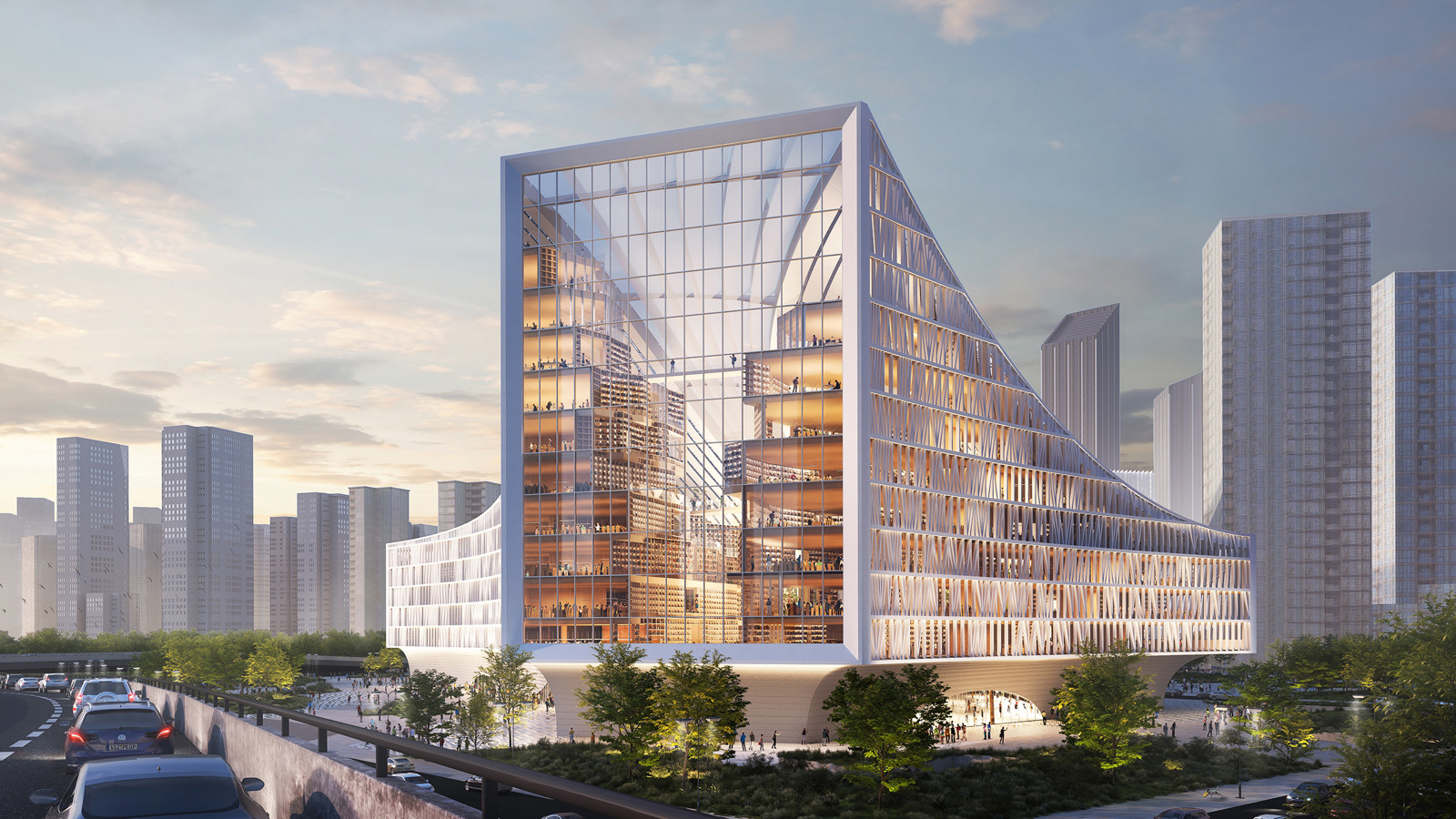 MVRDV - Wuhan Library